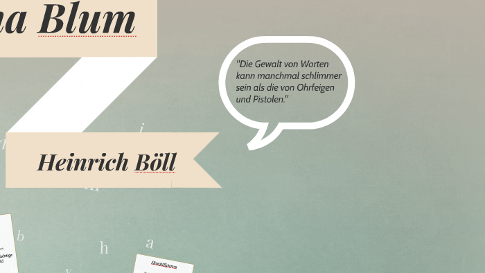 Die verlorene Ehre der Katharina Blum by michelle piontek on Prezi