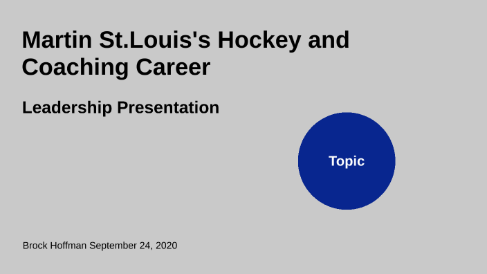 Martin St.Louis's Hockey and Coaching Ca by brock hoffman on Prezi