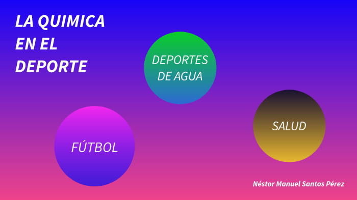 LA QUIMICA EN EL DEPORTE by Néstor Manuel Santos Perez