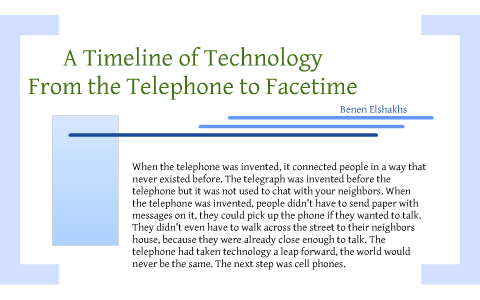 Timeline of Communication Technology by Benen Elshakhs on Prezi