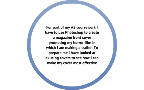 Movie magazine front cover by Emma Ramsey on Prezi