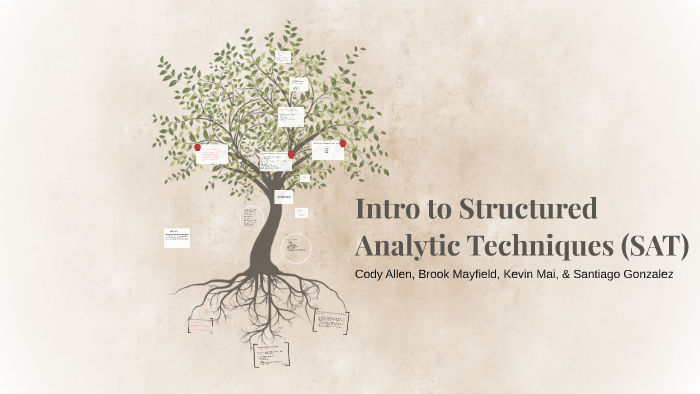 Intro to Structured Analytic Techniques (SAT) by Kevin Mai on Prezi