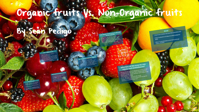 Organic fruits Vs. Non-Organic fruits by sean pedigo on Prezi