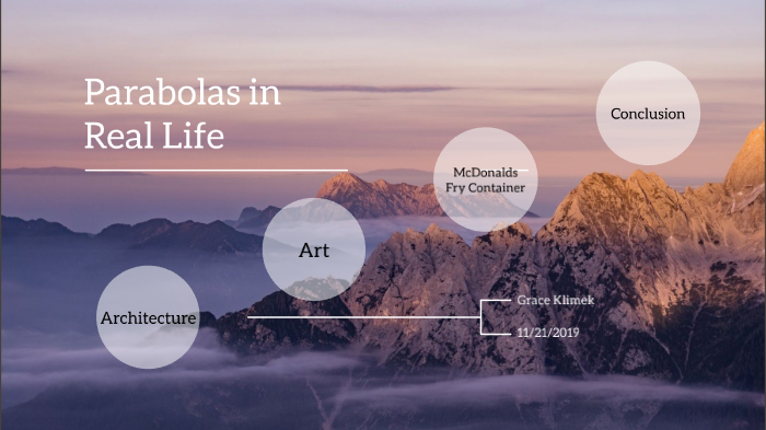 Parabolas in Real Life by Grace Klimek on Prezi