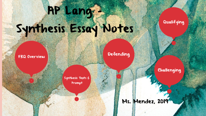 AP Lang Synthesis Essay Notes By Emily Mendez On Prezi