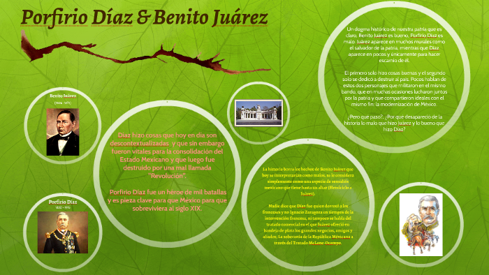 Porfirio Díaz & Benito Juárez by Alejandra Solis on Prezi