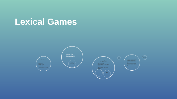 Lexical Games by Karla Colomera Peña on Prezi