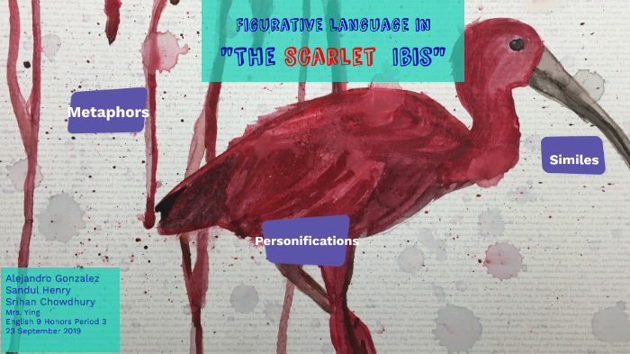 "The Scarlet Ibis" Figurative Language by Srihan Chowdhury on Prezi