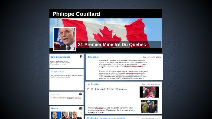 Philippe Couillard by Melissa Raymond on Prezi