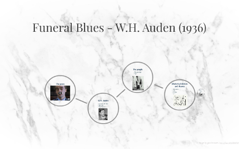 Funeral Blues - W.H. Auden (1936) by Fregathe Ostel on Prezi