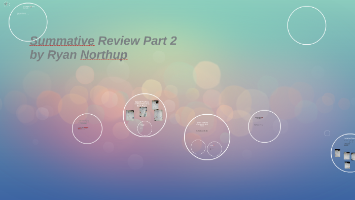 Summative Review Part 2 by Ryan Northup on Prezi
