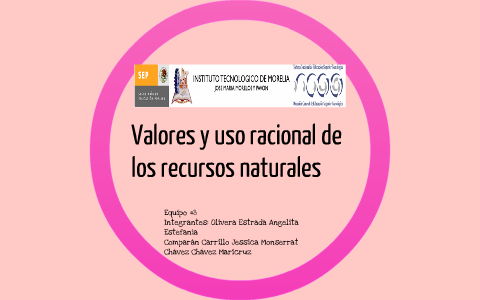 Valores y uso racional de los recursos naturales. by Mari Chavez on Prezi