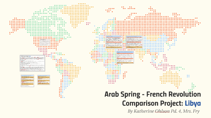 Arab Spring - French Revolution Comparison Project:Libya by Katherine ...