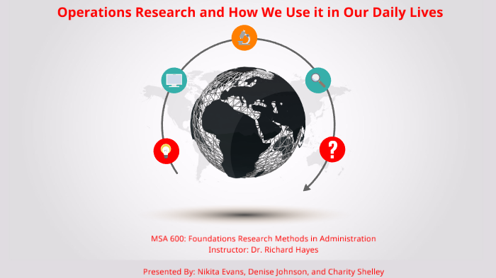 MSA 600: Operations Research and How We Use it in Our Daily Lives by ...