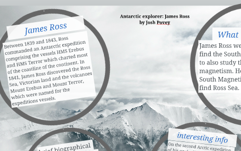 Antarctic explorer: James Ross by josh povey on Prezi