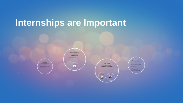 Internships are Important by Terry Sammons on Prezi