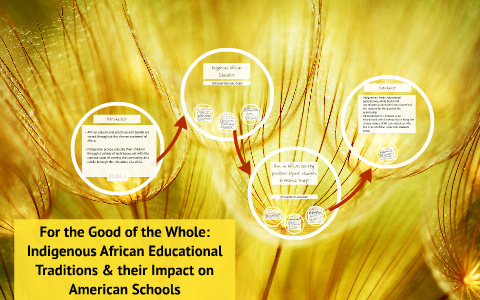 Indigenous African Educational Traditions & its Impact on Am by Erin R ...