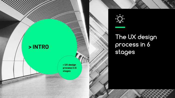 The UX design process in 6 stages by Leon Bijo on Prezi