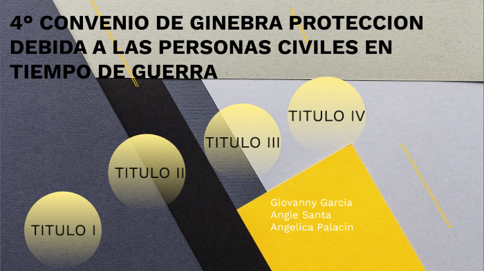 EL IV CONVENIO DE GINEBRA by Angioe Mariana Santa on Prezi