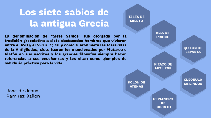 los siete sabios de la antigua grecia by Jose Ramirez on Prezi