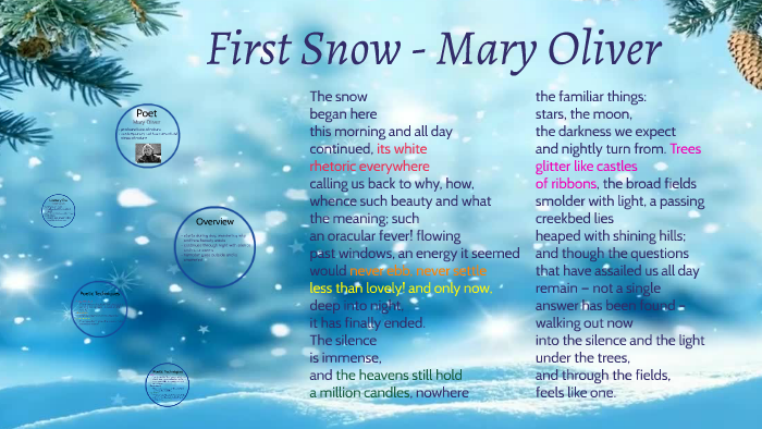First Snow Poem Analysis | Sitedoct.org
