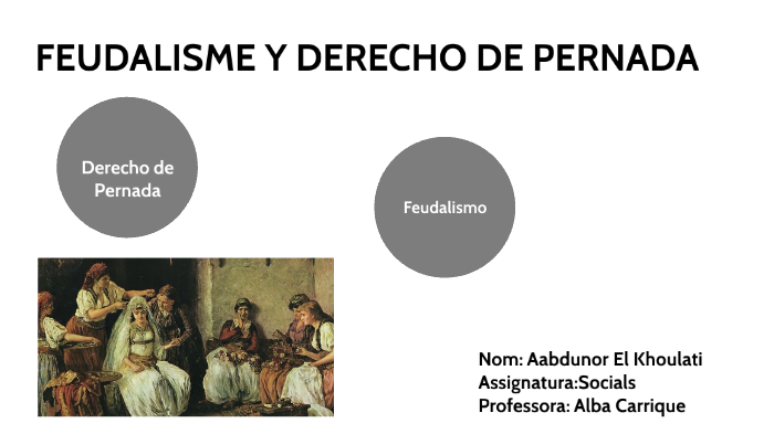 feudalismo y derecho de pernada by aabdunor Khoulati on Prezi