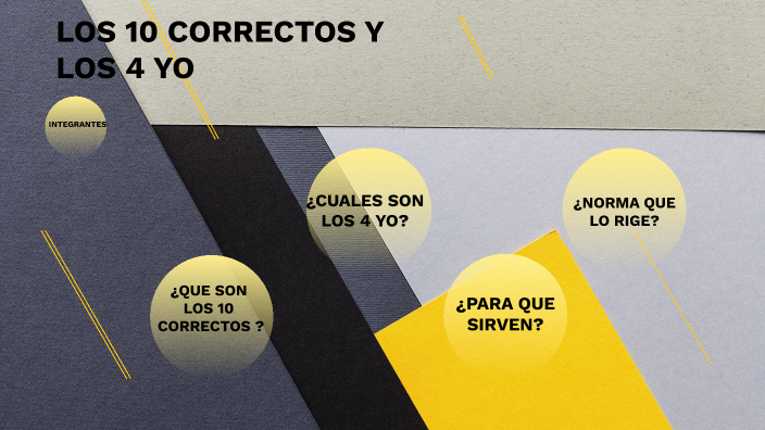 LOS 10 CORRECTOS Y LOS 4 YO by LORENA MARIN on Prezi