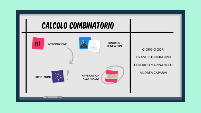 Calcolo Combinatorio by Giorgio Gori on Prezi