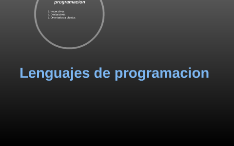 Clasificacion de los lenguajes de programacion by Fabrizzio Calderon on ...