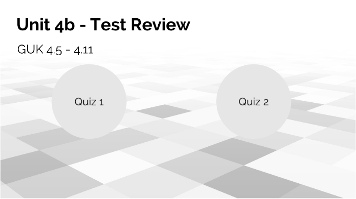 Unit 4B - Test Review by Joe Perez on Prezi
