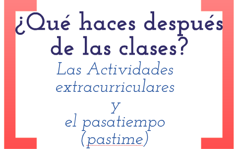 ¿Qué haces después de las clases? Vocabulario, Realidades 2, 1B by ...