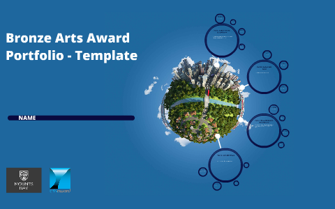 Bronze Arts Award Portfolio template world by Kezia Tooby on Prezi