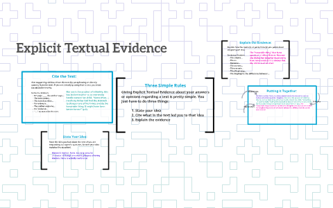 Explicit Textual Evidence by carrie larson on Prezi