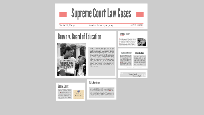 Supreme court Law Cases by alexis ridley on Prezi