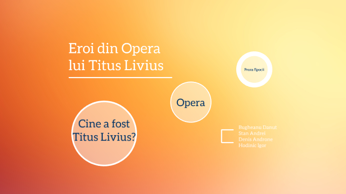 Eroi din Opera lui Titus Livius by Dan on Prezi