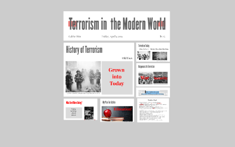 Terrorism in the Modern World by Gabby Otto on Prezi