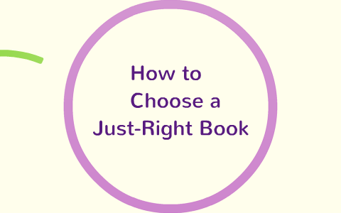 Choosing a Just-Right Book by Amy Longanecker on Prezi