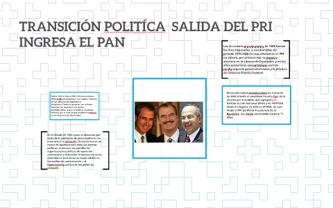 TRANSICIÓN POLITÍCA SALIDA DEL PRI INGRESA EL PAN by Mauricio Perez on ...