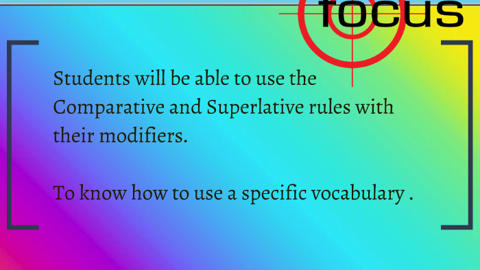 Modifying Comparative and Superlatives by Kalexa Roses on Prezi