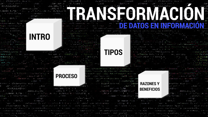 Transformación de datos en información by Maynard Jansi on Prezi