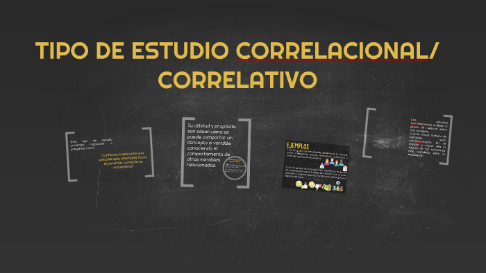 TIPO DE ESTUDIO CORRELACIONAL/ CORRELATIVO by on Prezi