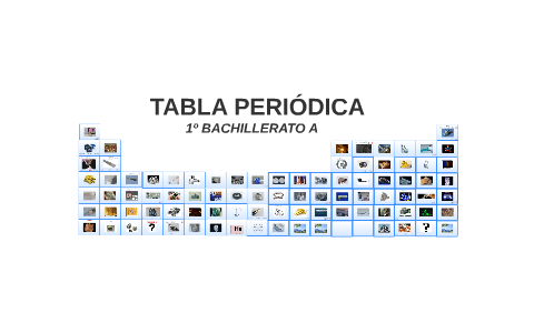 TABLA PERIODICA by pepe rico on Prezi