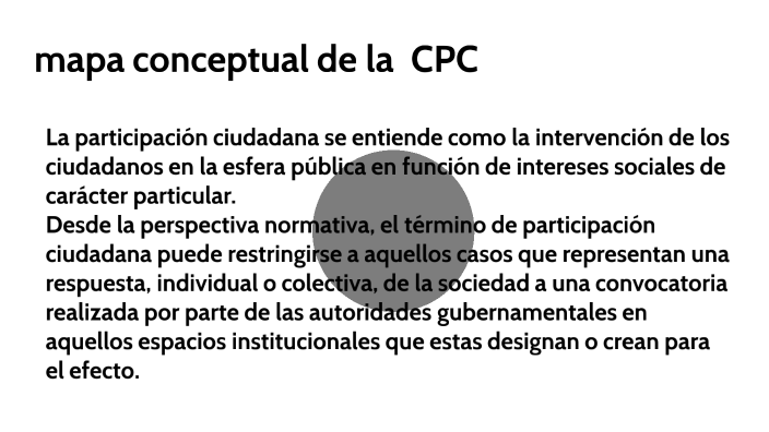 mapa conceptual de la CPC by pilar garces on Prezi