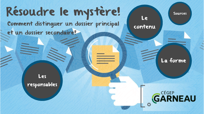 La différence entre dossier principal et secondaire by Derek Goguen on ...