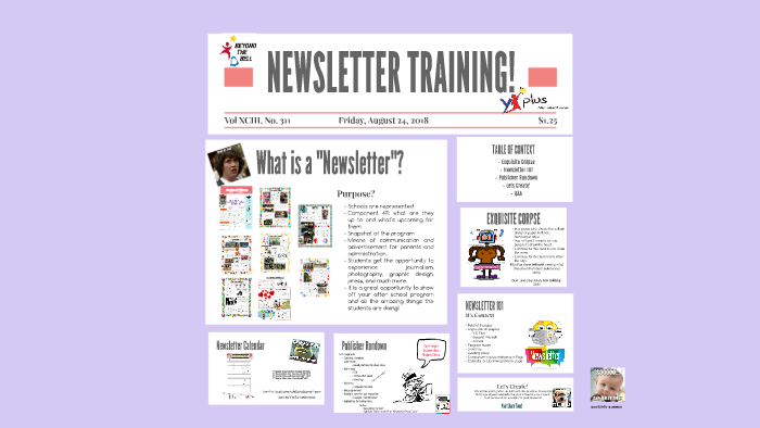 NEWSLETTER TRAINING! by on Prezi