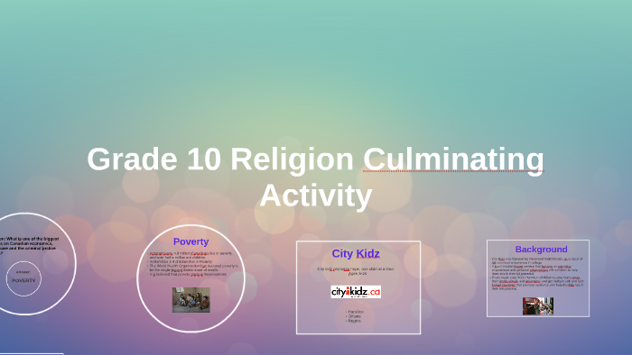 Grade 10 Religion Culminating Activity by caroline Van Severen on Prezi