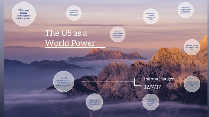 The US as a world power by inanna hauger on Prezi