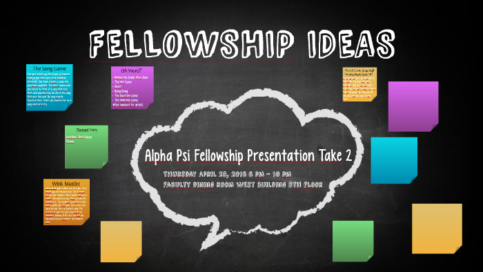 FELLOWSHIP IDEAS by on Prezi