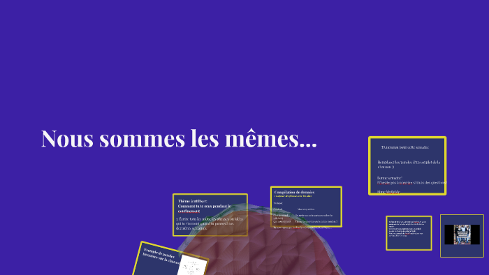 Nous Sommes Les Memes
