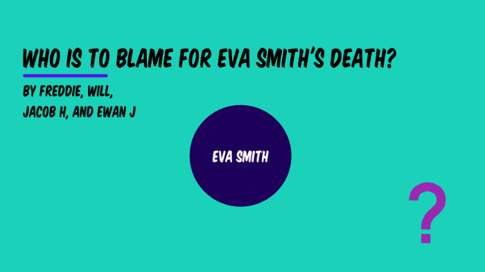 Who Killed Eva SMith by Freddie Coulson on Prezi